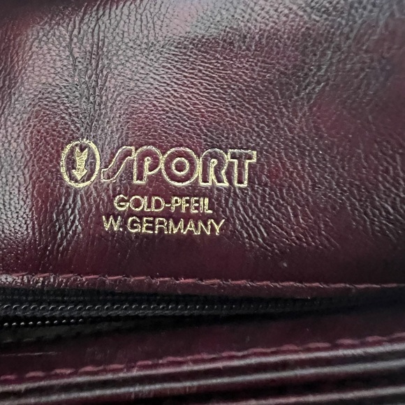 gold-Pfeil | Bags | Goldpfeil Sport Leather Vintage Shoulder Bag Made ...